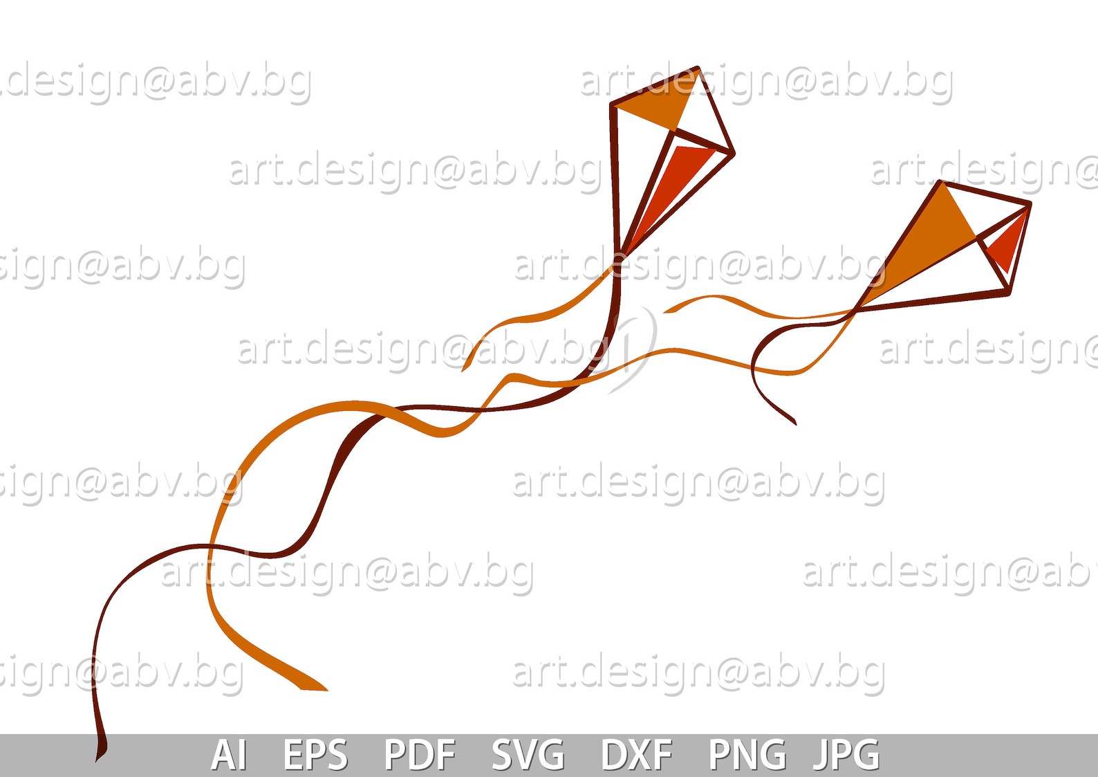 Vector KITES SVG AI Eps Pdf Dxf Png Jpg Download Files | Etsy