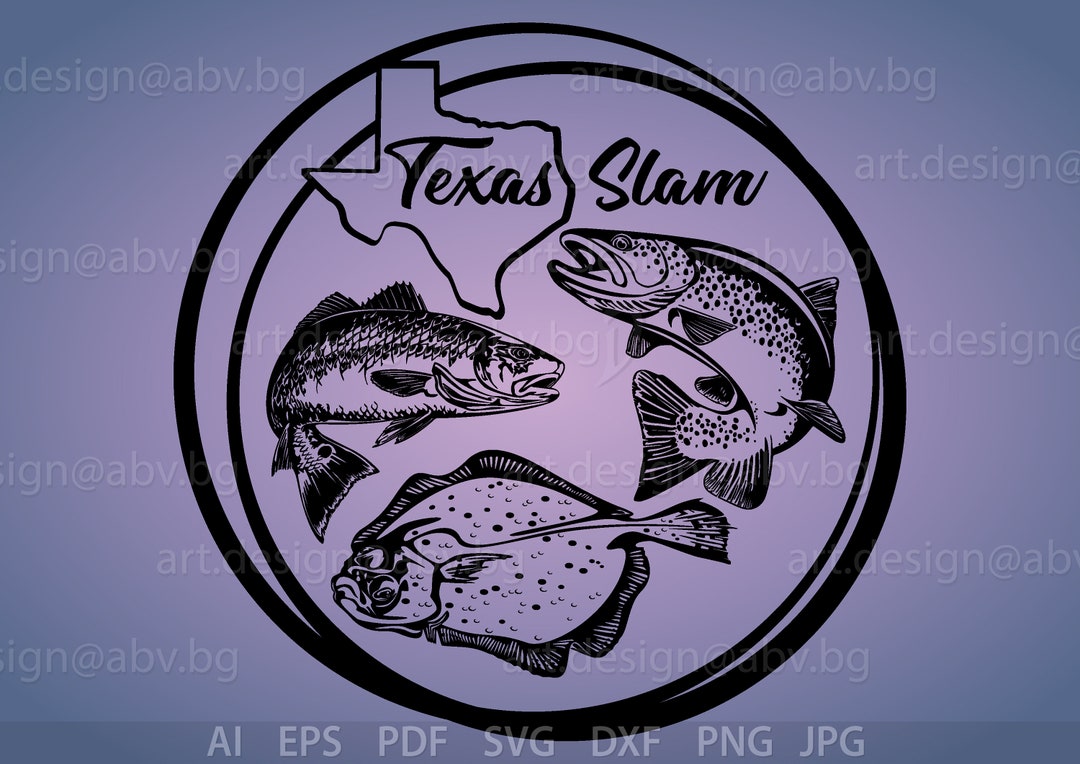 Vector Texas Slam Fishing Graphic (digital Download) - Etsy