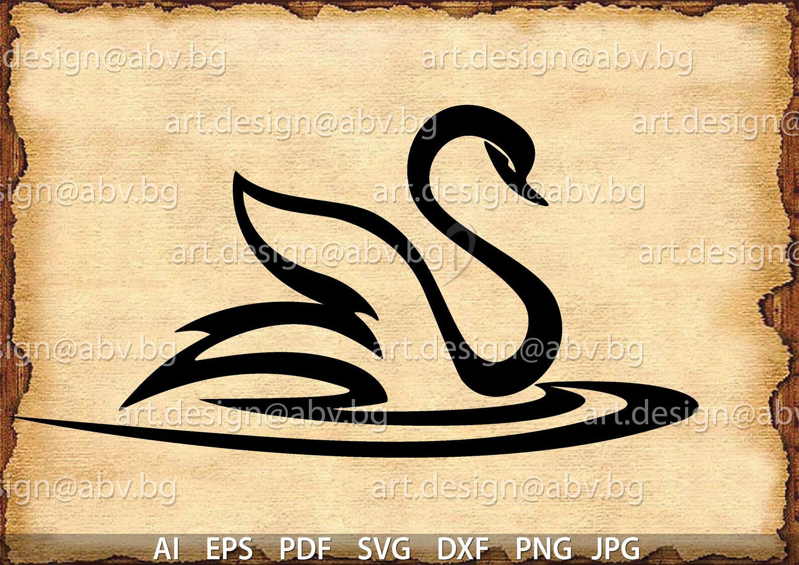 Vector SWAN AI PNG Eps Svg Dxf Pdf Jpg Download | Etsy