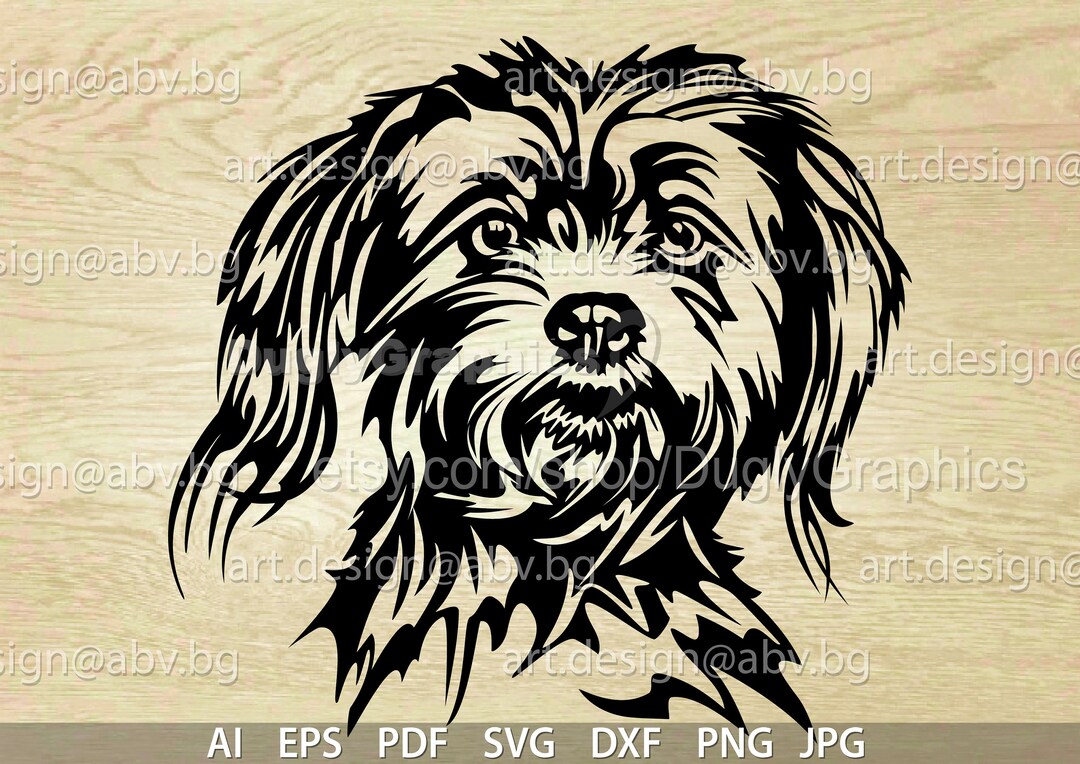 Imagen vectorial de un perro Yorkie Poo (descarga digital) - Etsy España