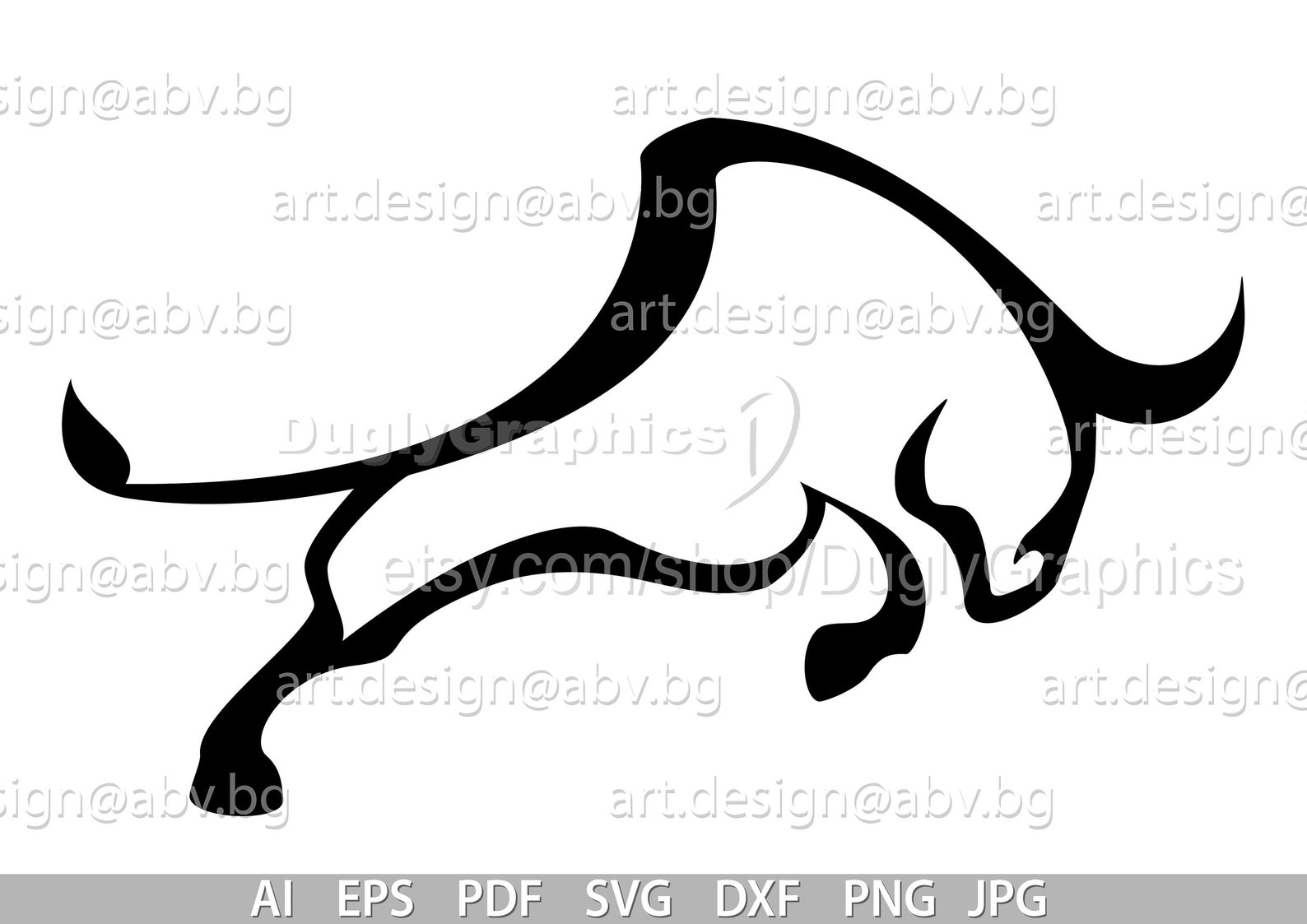 Vector BULL Buffalo AI, Eps, Pdf, Svg, Png, Jpg Download, Digital ...