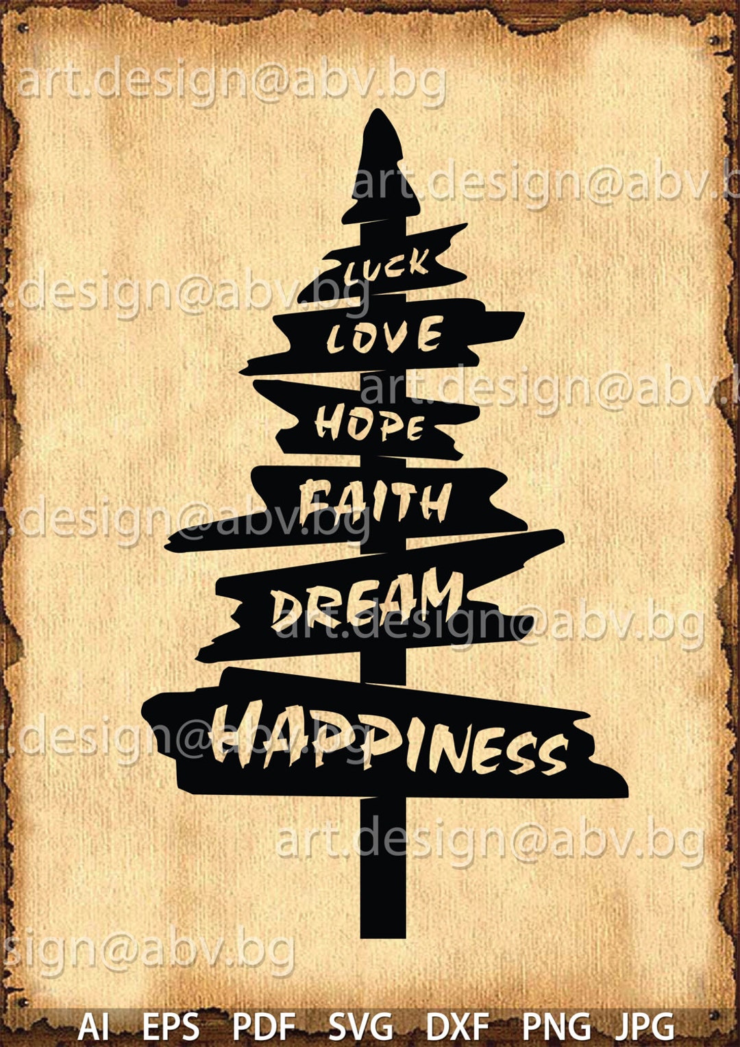 Vector TREE SIGNES, AI, Eps, Pdf, Svg, Dxf, Png, Jpg Image Graphic ...