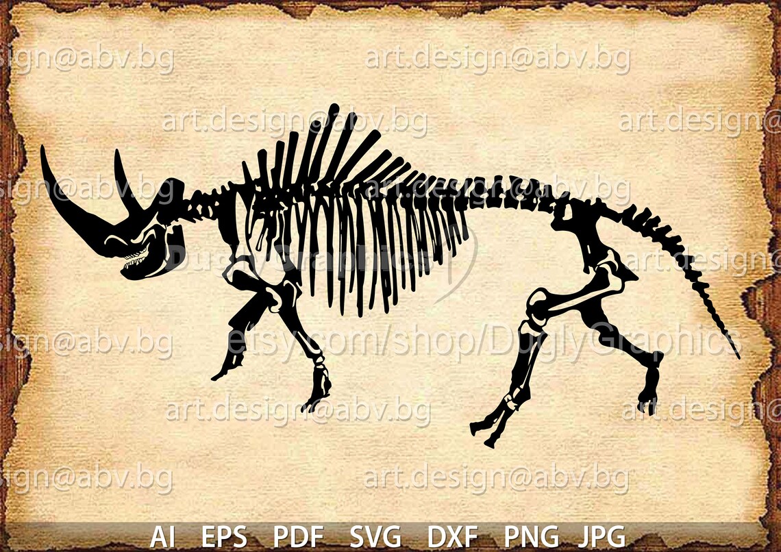 Vector RHINOCEROS SVG DXF Ai Eps Pdf Png Jpg Image - Etsy