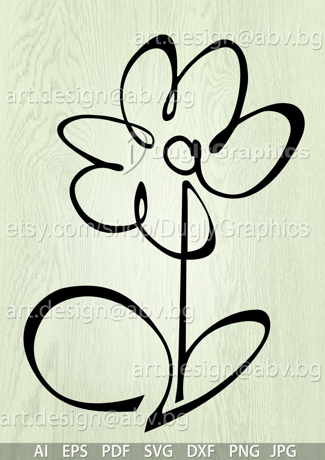 Vector FLOWER, AI, Eps, PNG, Svg, Dxf, Pdf, Jpg Download Files, Digital ...