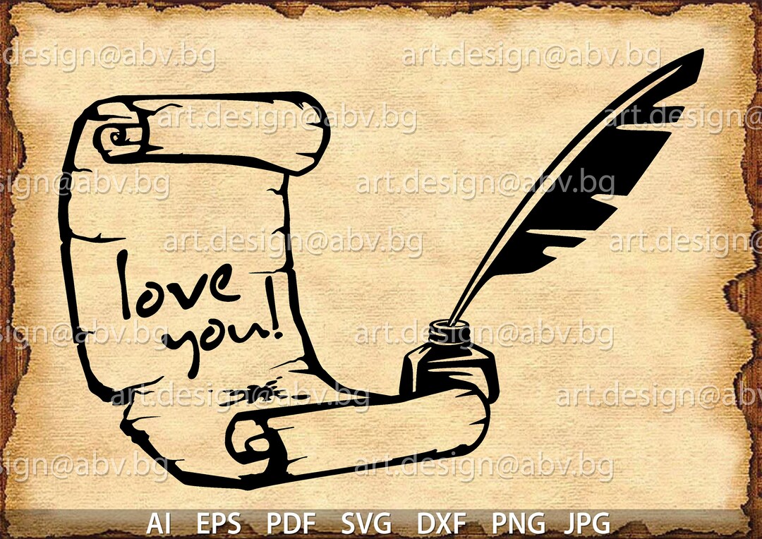 Vector INK Pen Paper Spot AI Eps Pdf Svg Dxf Png Jpg - Etsy