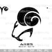 Vector ZODIAC, ARIES, AI, Eps, Pdf, Png, Svg, Dxf, Jpg Download Artwork ...
