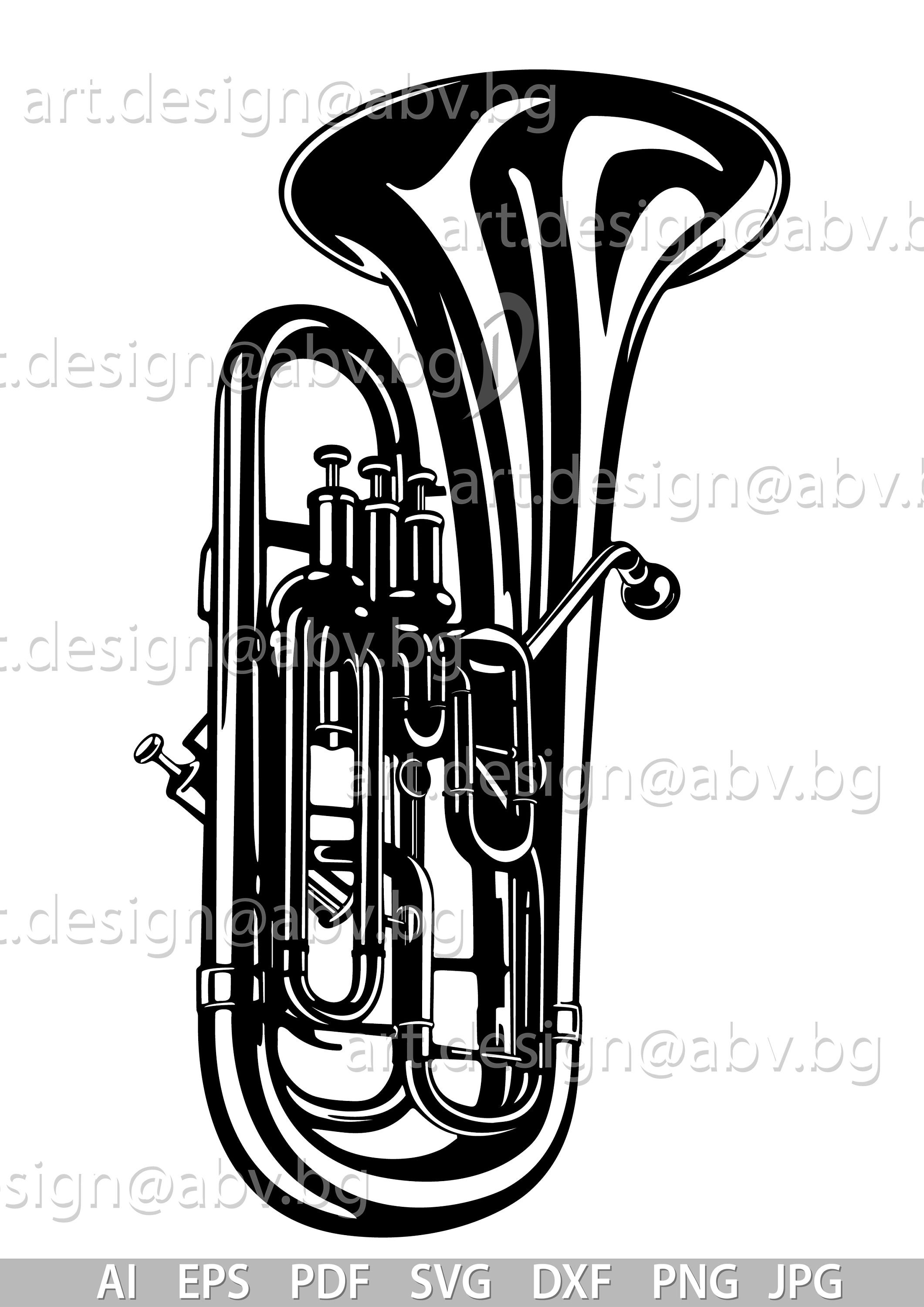 Euphonium Silhouette