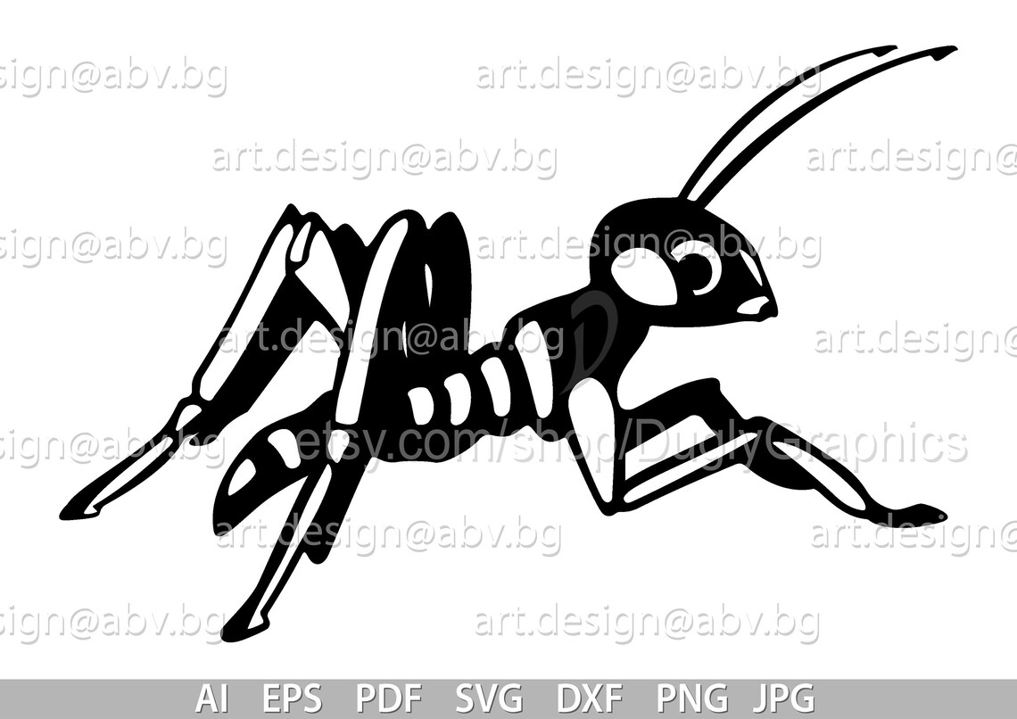 Vector ANT AI Eps Pdf SVG Dxf Png Jpg Download Digital - Etsy