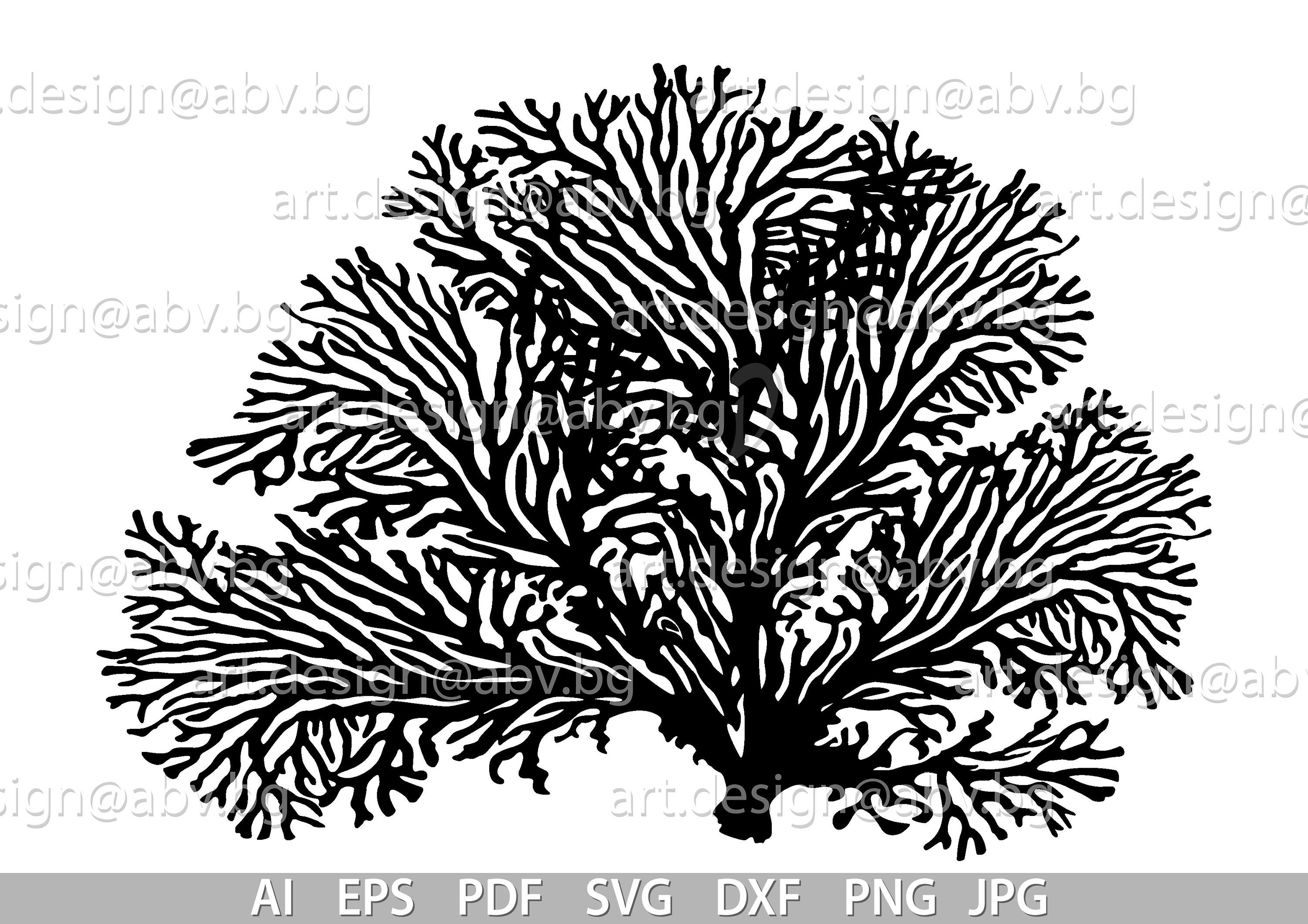Vector CORAL AI Eps Pdf Svg Dxf Png Jpg Image Graphic | Etsy