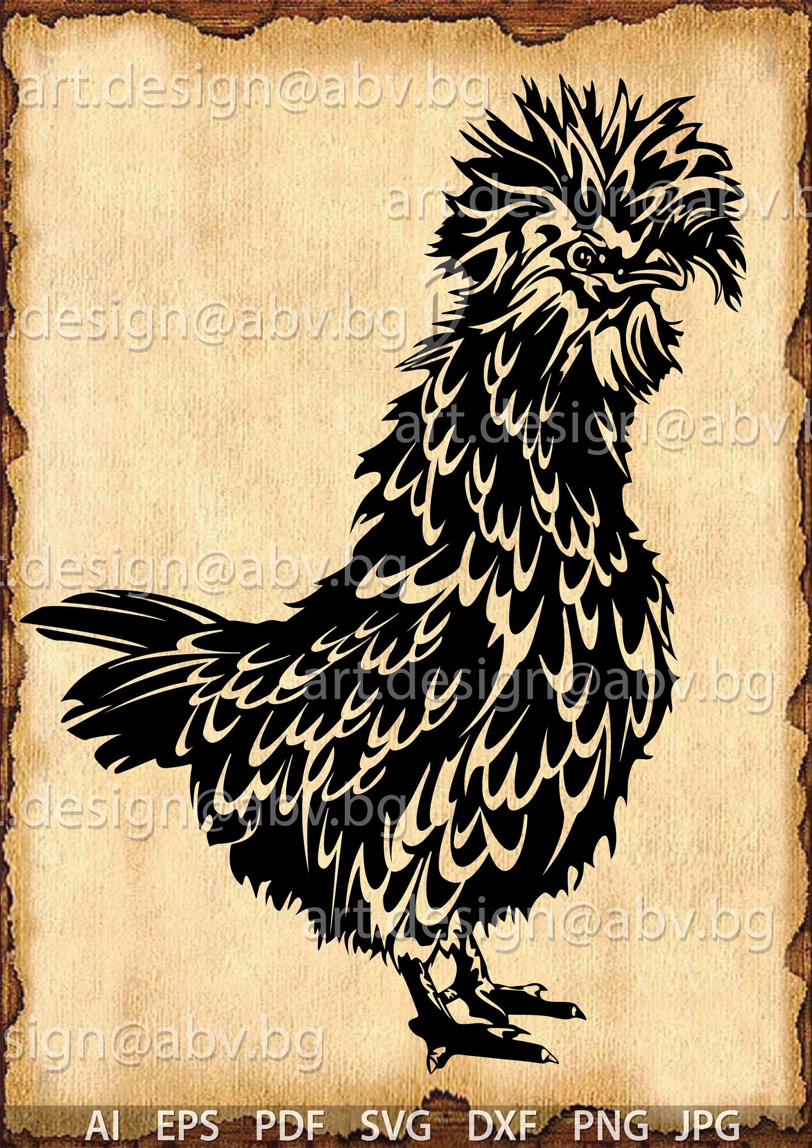 Vector FRIZZLE CHICKEN Ai Eps Pdf Svg Dxf Png Jpg | Etsy