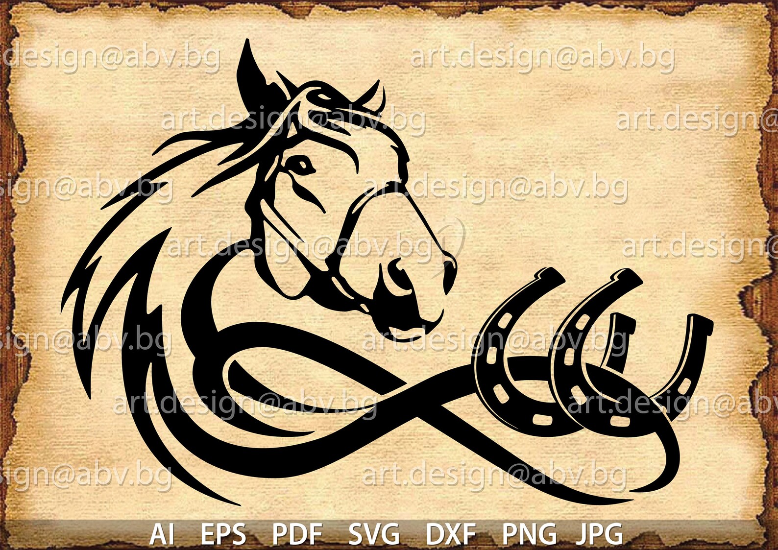 Vector HORSE Infinity AI Eps Pdf Svg Dxf PNG Jpg - Etsy Canada