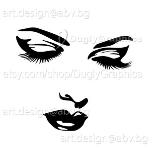 Vector WOMAN Face, AI, Eps, Pdf, Png, Svg, Dxf, Jpg Download Files ...