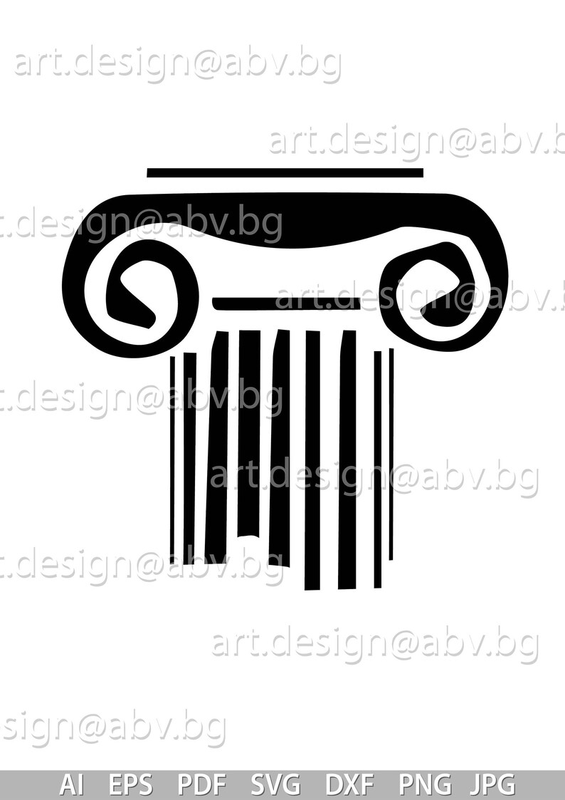 Vector ROMAN COLUMN AI Eps Pdf Svg Dxf Png Jpg - Etsy