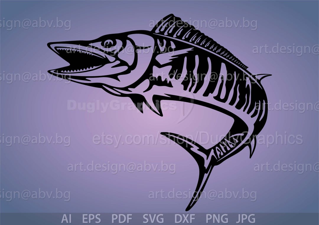 Wahoo Fish Vector Image, Graphic Art (digital Download) - Etsy