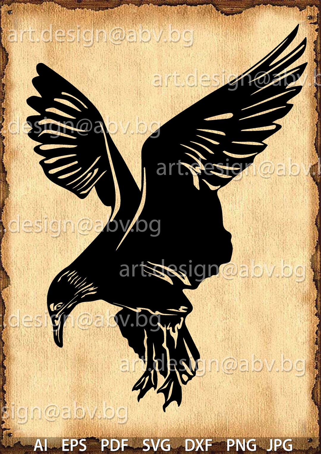 Vector SEAGULL, Larus, SVG, DXF, Ai, Eps, Pdf, Png, Jpg Files Download ...