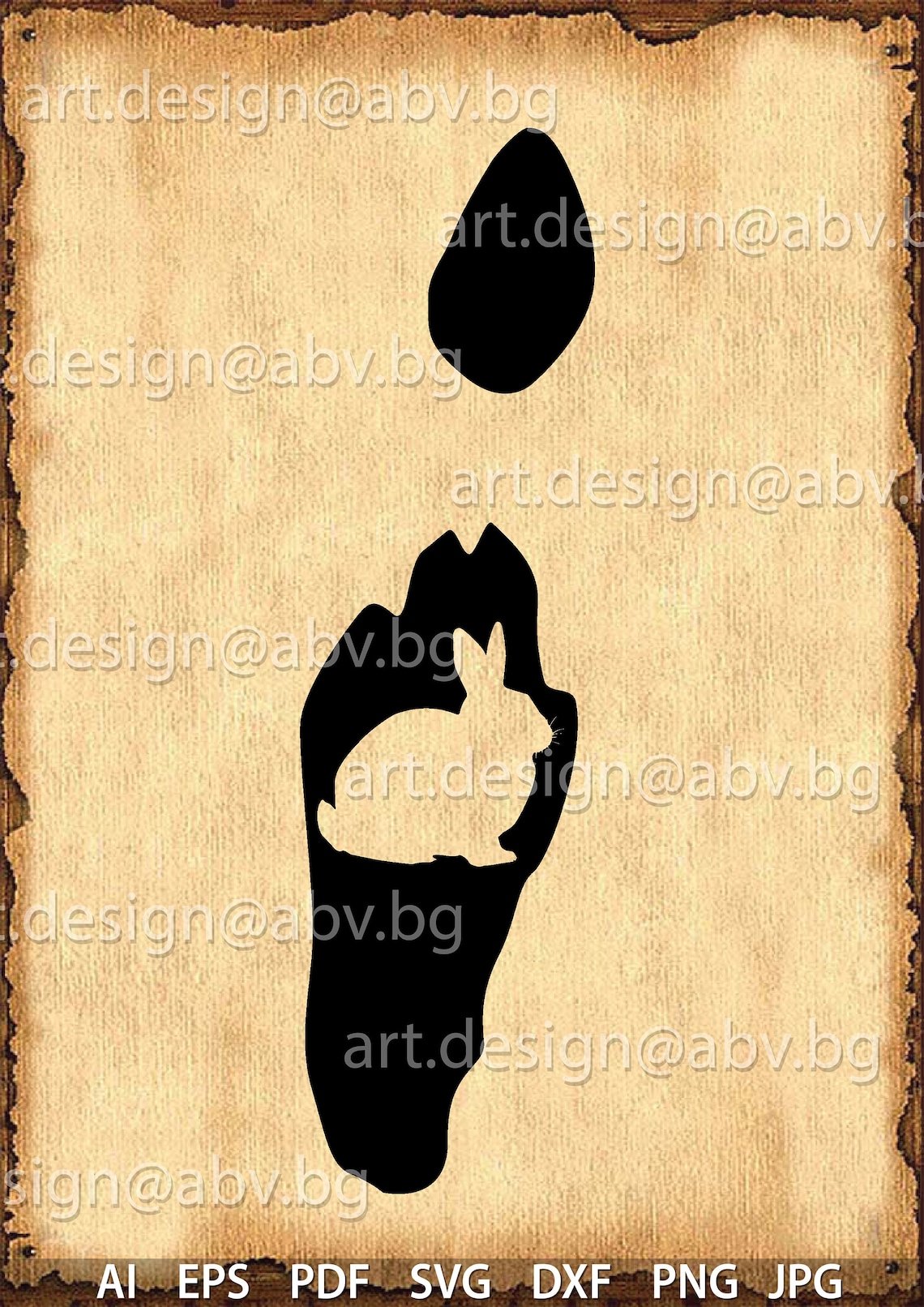 Vector STEP RABBIT AI Eps Pdf Png Svg Dxf Jpg Image | Etsy