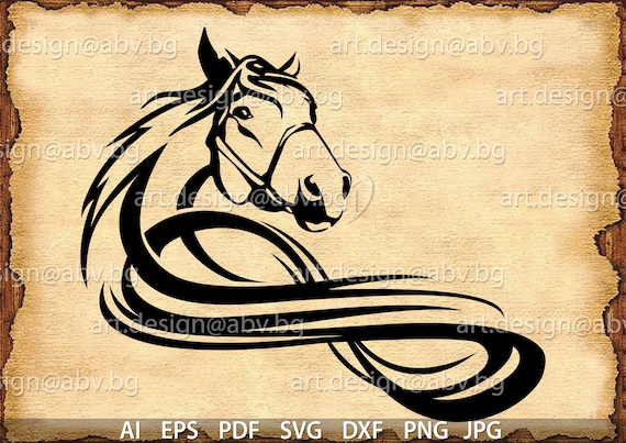 Vector HORSE Infinity AI Eps Pdf Svg Dxf PNG Jpg - Etsy UK