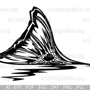 Vector RED FISH FIN Tail Ai Eps Pdf Png Svg Dxf Jpg | Etsy Canada