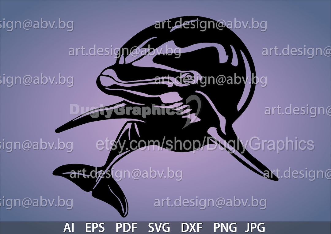 Vector DOLPHIN, AI, Eps, Pdf, Png, Svg, Dxf, Jpg Image Graphic Digital ...