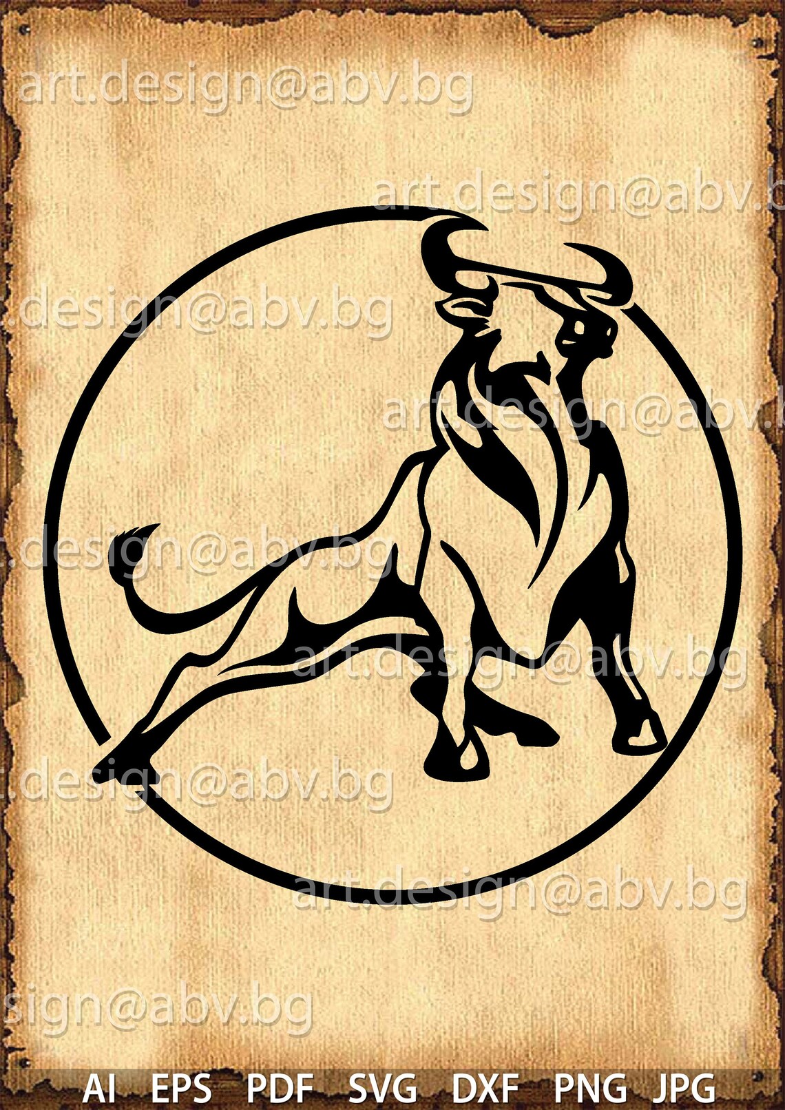 Vector ZODIAC TAURUS AI Eps Pdf Png Svg Dxf Jpg Image - Etsy