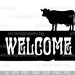 Vector WELCOME, Text, Cow, AI, Eps, PNG, Pdf, Svg, Dxf, Jpg Download ...