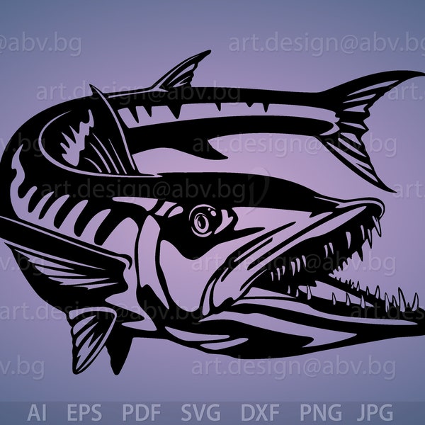 Barracuda Svg - Etsy