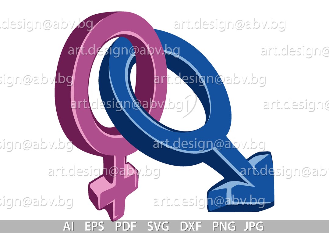 Vector MALE and FEMALE Signs, AI, Eps, Pdf, Svg, Dxf, Png, Jpg Download ...