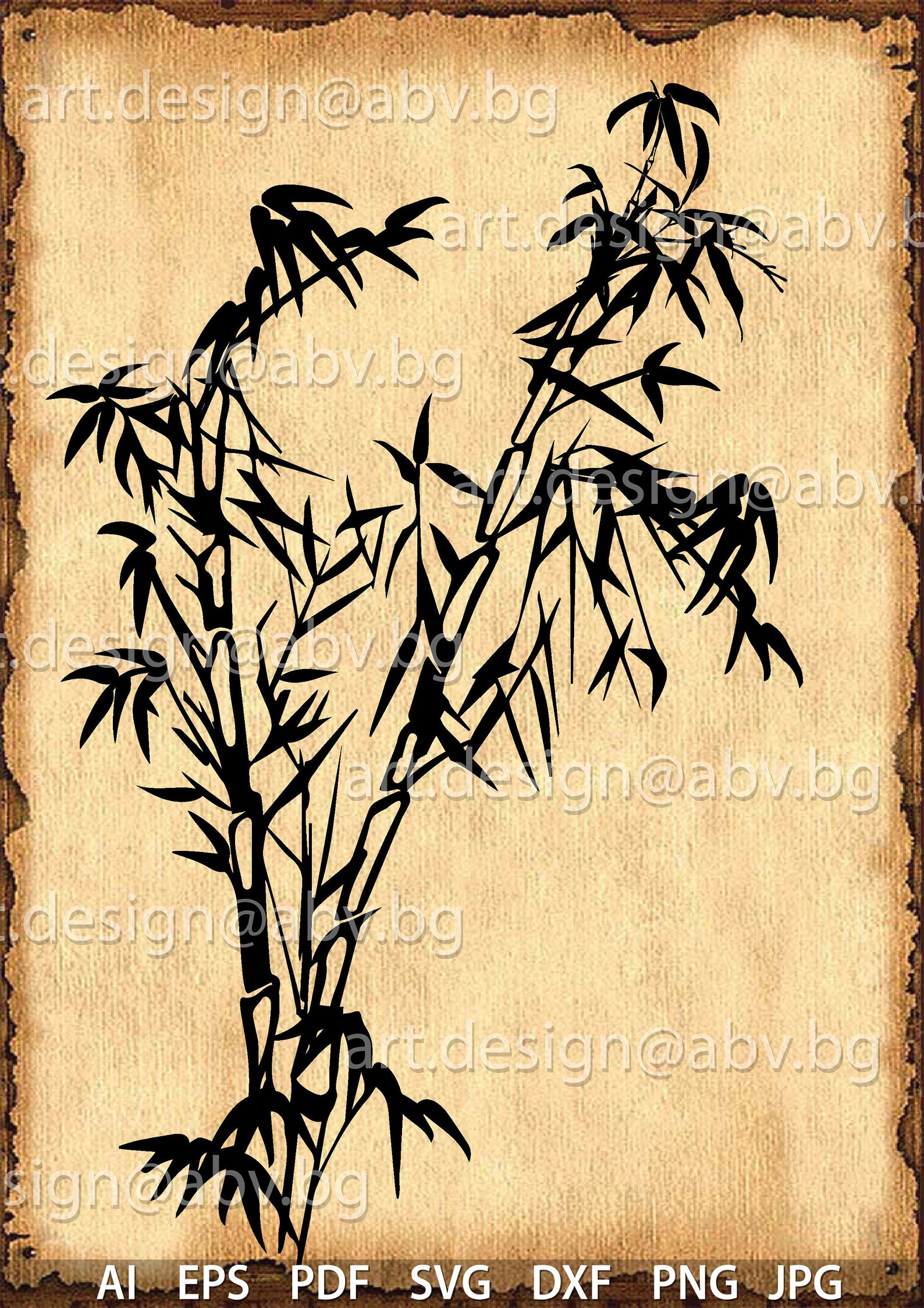 Vector BAMBOO, AI, Eps, Png, Pdf, Svg, Dxf, Jpg Download, Models ...