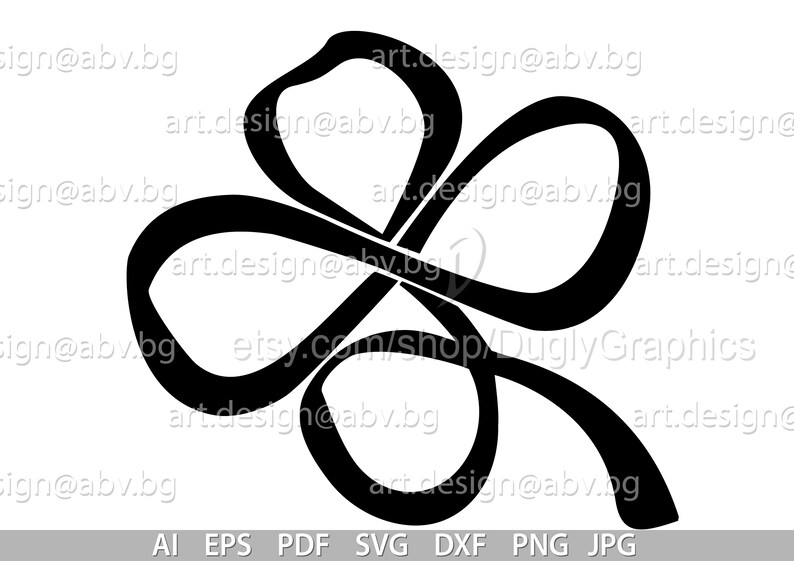 Vector CLOVER Ai Eps SVG Pdf Dxf Png Jpg Download - Etsy