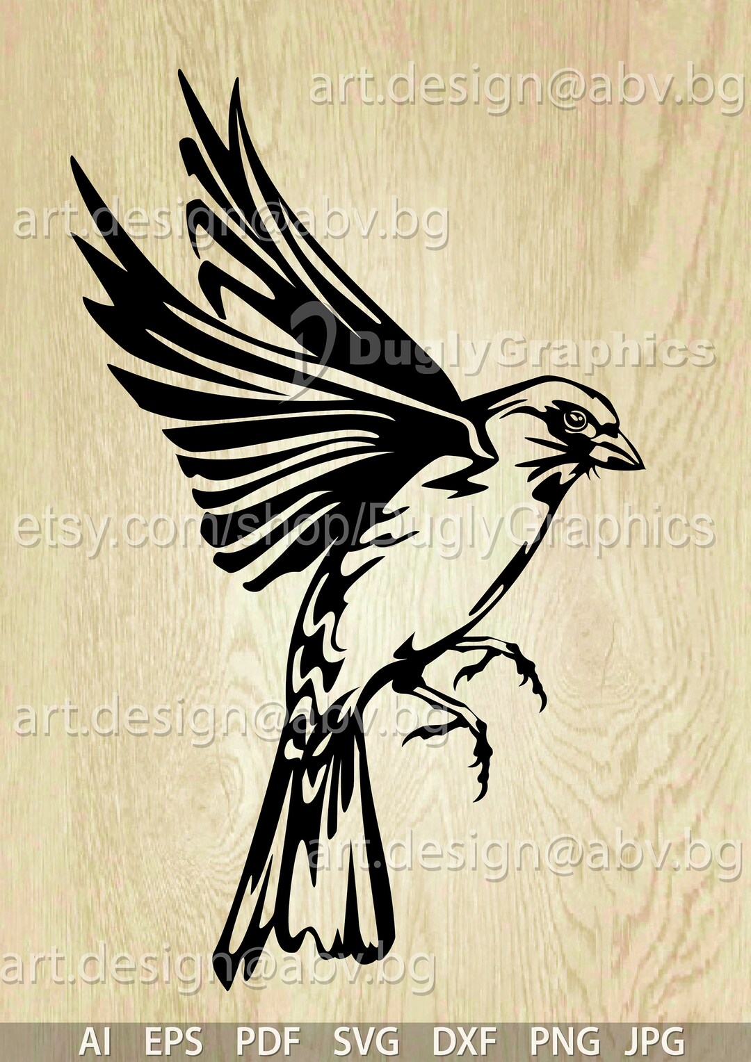 Vector BIRD, Flying Purple Finch, Ai, Eps, Pdf, Svg, Dxf, Png, Jpg ...