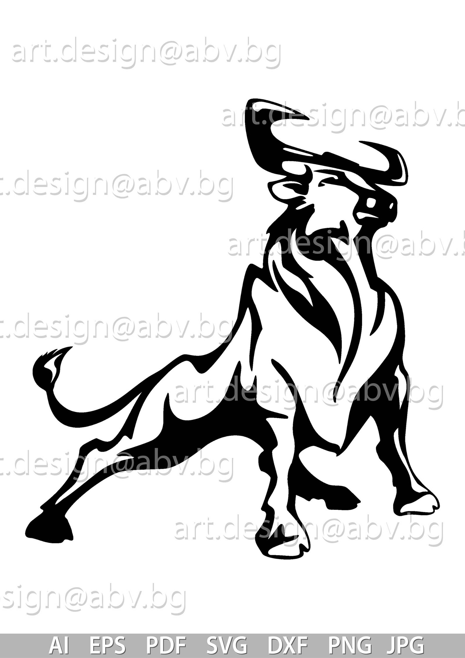 Vector BULL Ai Eps Pdf Svg Dxf Png Jpg Image Graphic - Etsy