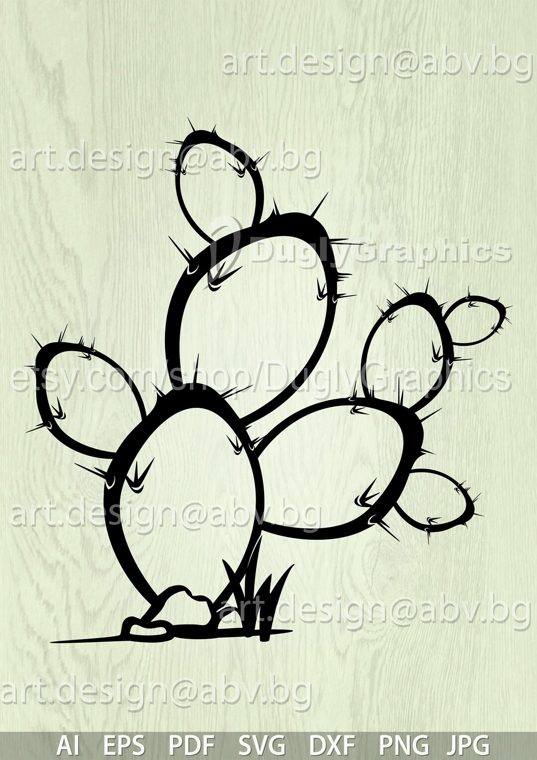 Vector CACTUS, AI, Eps, Pdf, PNG, Svg, Dxf, Jpg Digital Download ...