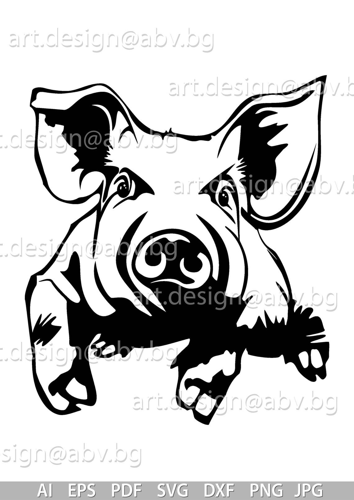 Vector PIG, AI, PNG, Eps, Pdf, Svg, Dxf, Jpg Download, Digital Image ...