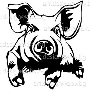 Image vectorielle cochon, AI, PNG, eps, pdf, svg, dxf, jpg ...