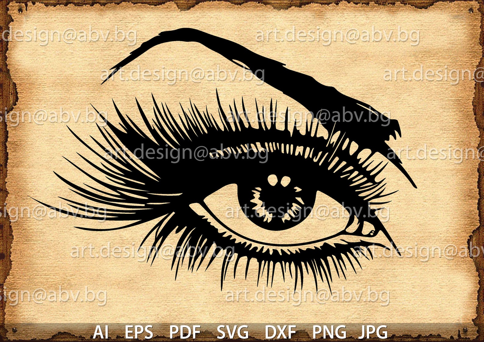 Vector EYE SVG Dxf Ai Eps Pdf Png Jpg Download Digital - Etsy