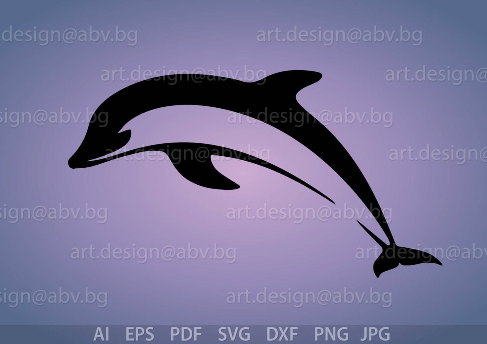 Vector DOLPHIN Stylized AI Eps Pdf Png Svg Dxf Jpg - Etsy