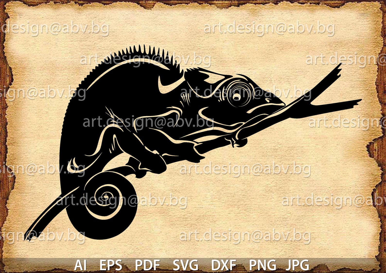 Chameleon Vector Image, Reptile Graphics (digital Download) - Etsy