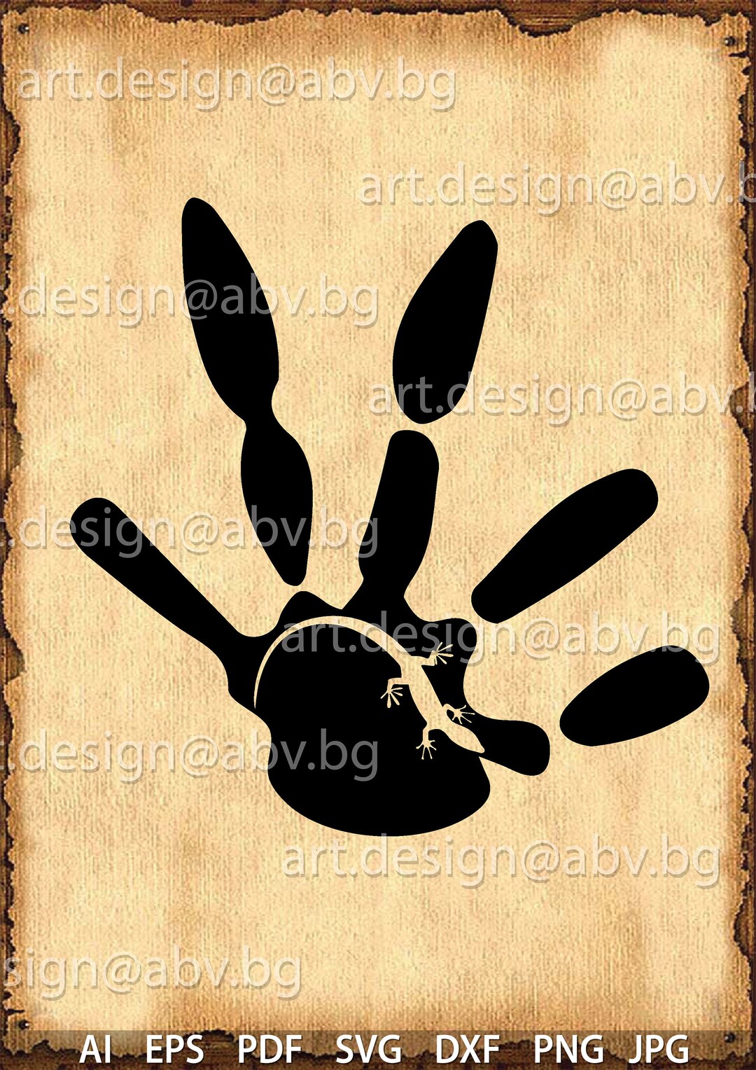 Lizard Footprint Vector Art (digital Download) - Etsy