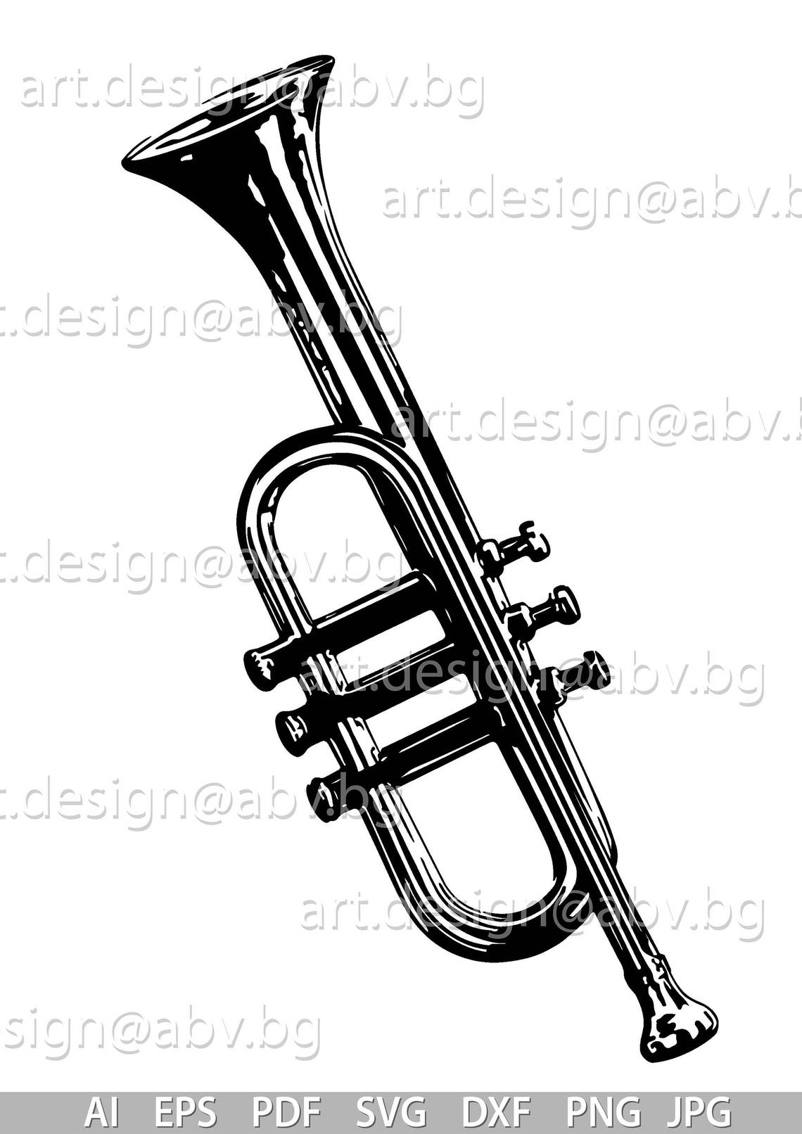 Vector BRASS MUSICAL INSTRUMENT Ai Eps Pdf Svg Dxf Png - Etsy