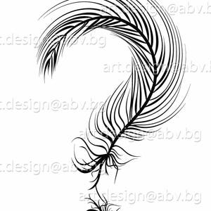 Vector FEATHER, Question Mark, AI, Eps, Pdf, Svg, Png, Dxf, Jpg ...