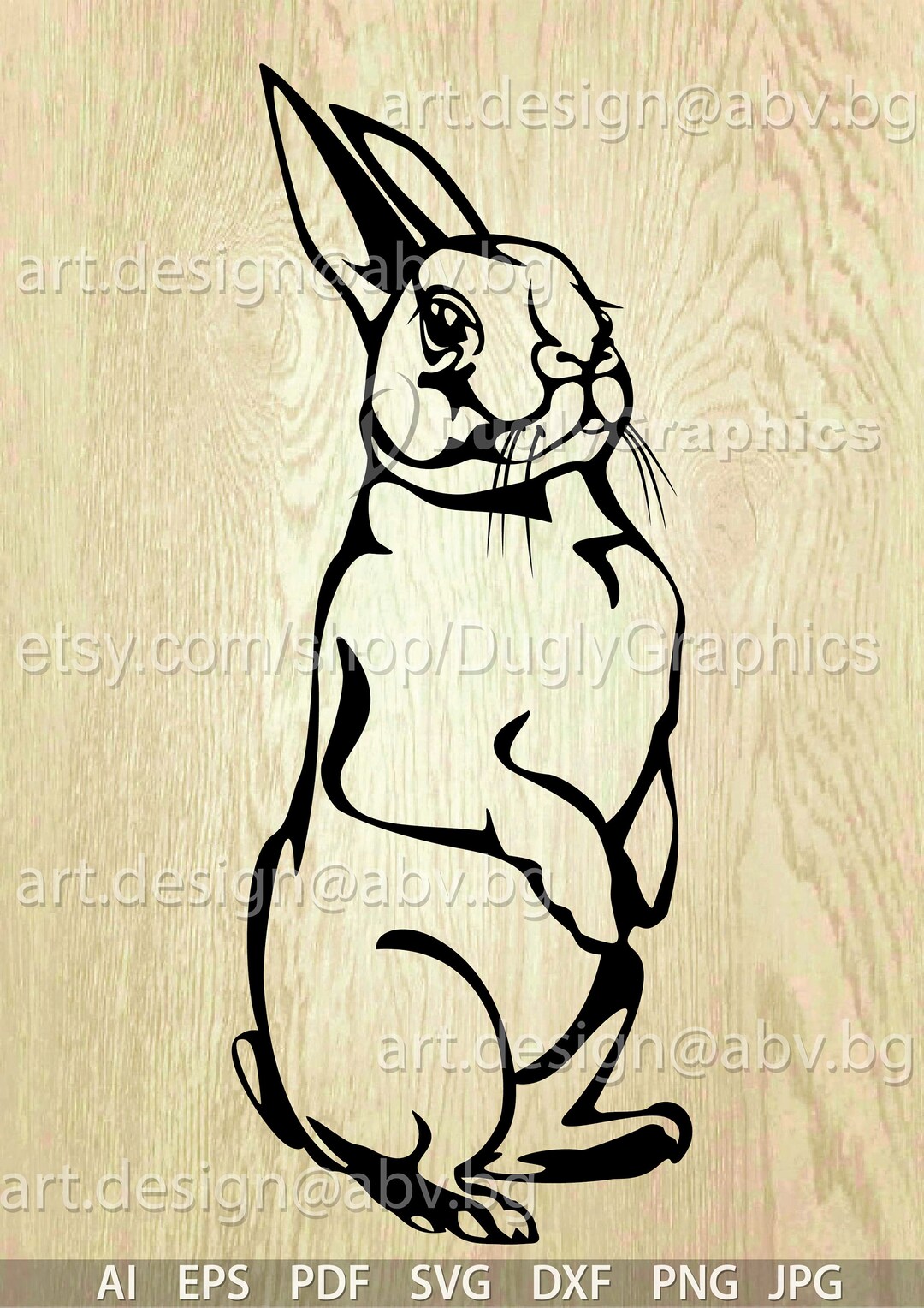 Vector RABBIT, AI, Eps, PNG, Pdf, Svg, Dxf, Jpg Download, Digital Image ...