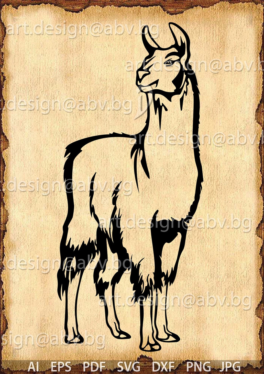 Vector ALPACA AI Eps PNG Pdf Svg Dxf Jpg Download - Etsy