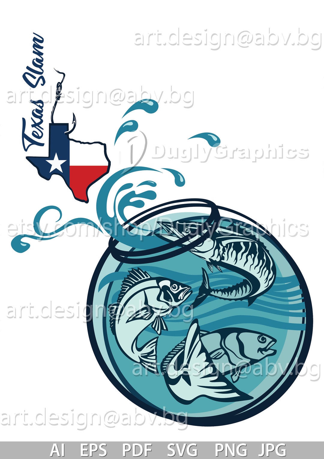 Vector TEXAS SLAM Colored Ai, Eps, Pdf, Png, Svg, Dxf, Jpg Image ...