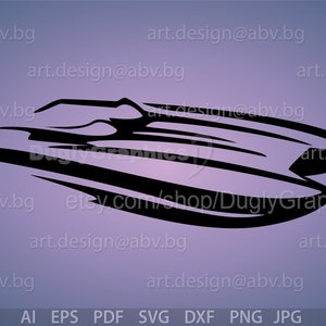 Vector Drag Boat Catamaran Image (digital Download) - Etsy