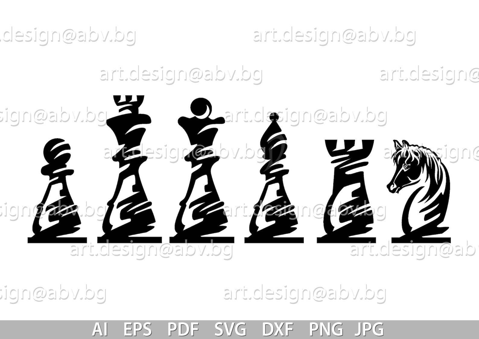 Vector CHESS AI Eps Pdf Svg Dxf Png Jpg Download Files - Etsy