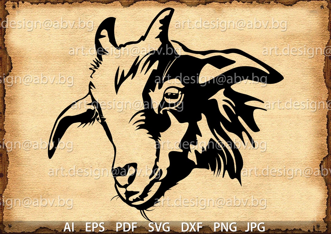 Vector GOAT Head, AI, Eps, Png, Pdf, Svg, Dxf, Jpg, Animal, Download ...