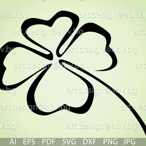 Vector CLOVER AI Eps Pdf Svg Dxf Png Jpg Download | Etsy
