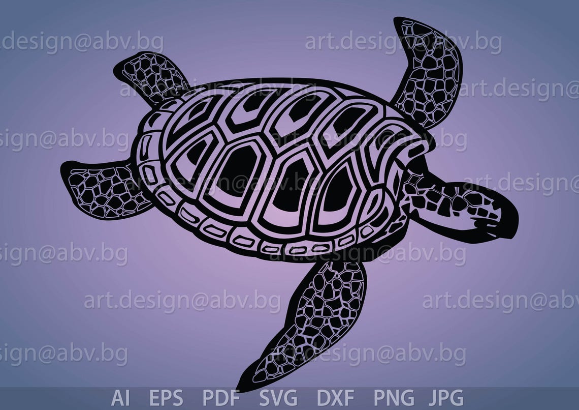 Vector TURTLE SVG Dxf Ai Eps Pdf Png Jpg Download - Etsy