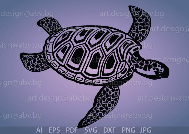 Vector TURTLE SVG Dxf Ai Eps Pdf Png Jpg Download - Etsy
