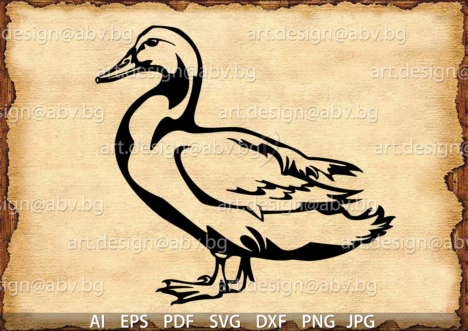 Vector PEKIN DUCK AI Eps Pdf Png Svg Dxf Jpg Image - Etsy